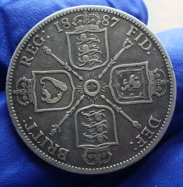 1887 VICTORIA FLORIN Sterling Silver Coin £12.40 - PicClick UK