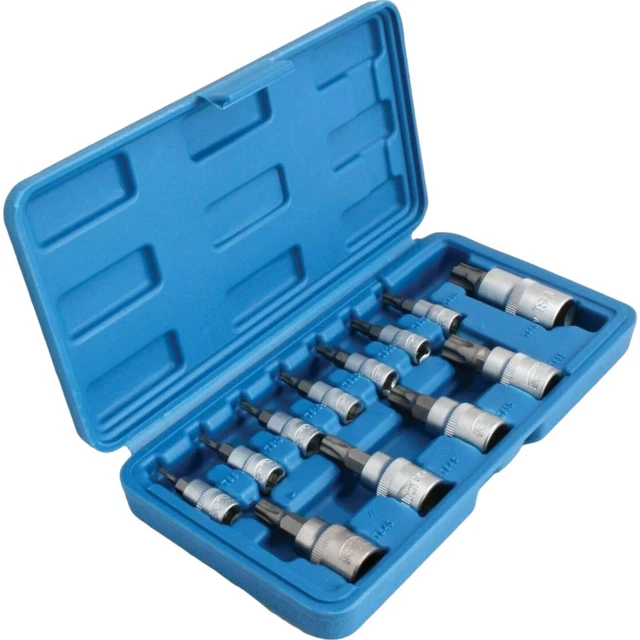 SATRA 12PC 5 Point Star/ Torx® Socket Bit Set - 1/4", 3/8", 1/2" Dr £16 ...