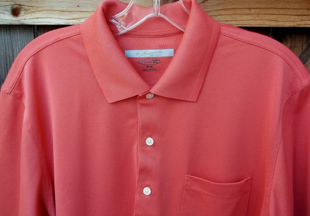 NWOT 💎💥 GREG NORMAN 💥💎 PlayDry Short Sleeve Polo Shirt Pocket Stretch M ...