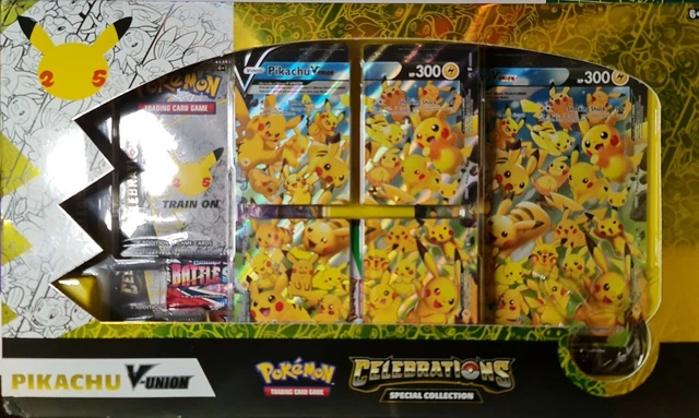 POKEMON TCG 25TH Anniversary Celebrations Special Collection Pikachu V ...