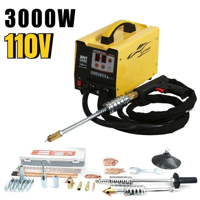 3KW VEHICLE PANEL Spot Stud Welder Dent Puller Car Body Dent Repair 0.6 ...