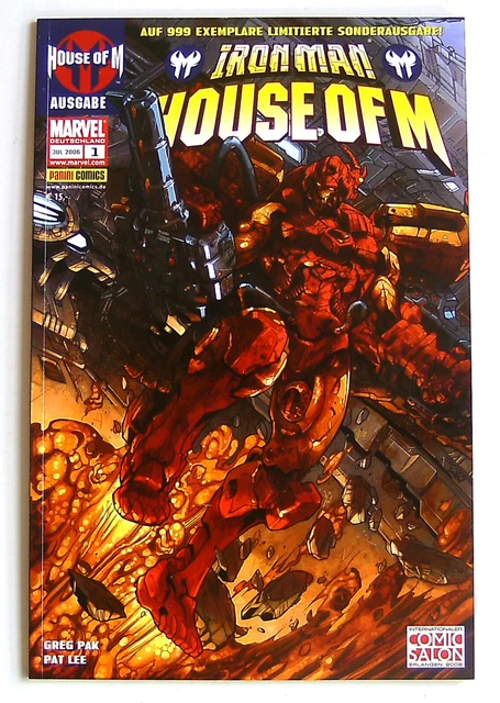 IRON MAN: HOUSE OF M - lim. 999 Ex. Paperback Prestige Panini 2006 ...