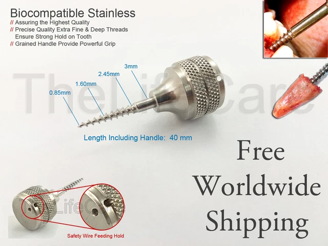 DENTAL ROOT EXTRACTION Screw Posterior Molars Luxating Elevators ...