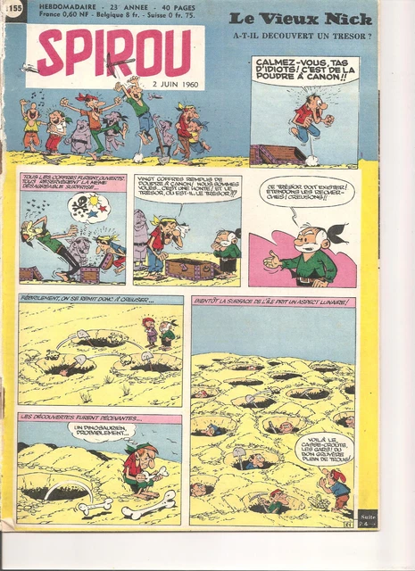 LOT DE 7 magazines SPIROU de 1960 - Série COMPLETE du n° 1155 au 1161. EUR 5,00 - PicClick FR