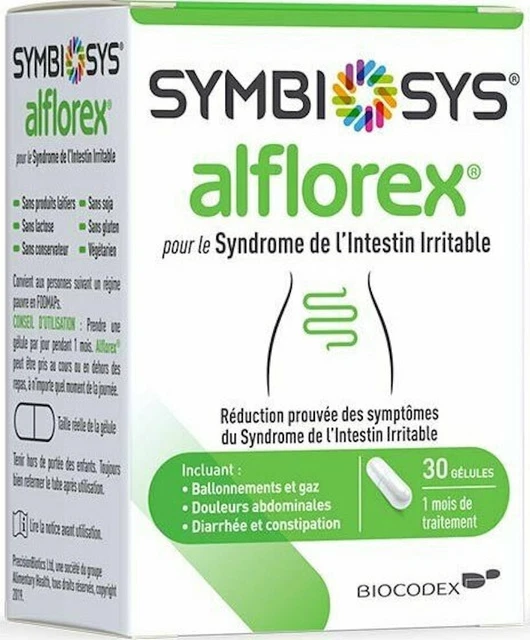 2X BIOCODEX Symbiosys Alflorex Probiotic 30 Caps =60 Caps £101.48 ...