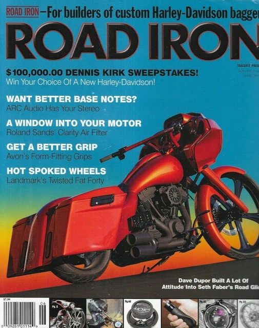 ROAD IRON MOTORCYCLE Magazine Harley Davidson Baggers Seth Faber Road ...