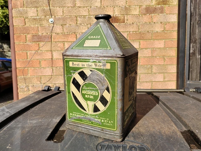 VINTAGE OIL CAN Pyramid Drum Duckhams Adcoids £699.99 - PicClick UK
