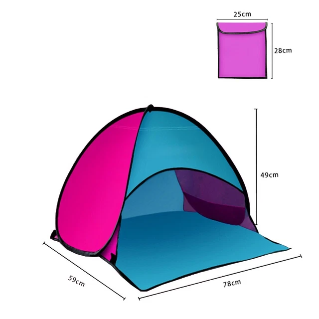 ABRI TENTE DE plage ext rieur abri parasol camping installation facile EUR 32,15 - PicClick FR