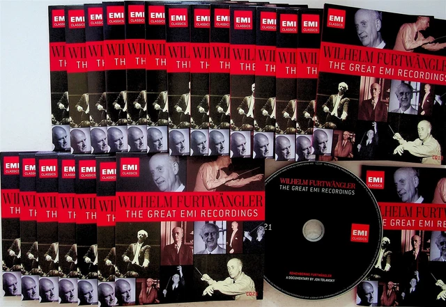 FURTWANGLER THE GREAT EMI Recordings 21-CD Box (Beethoven Complete Symphonies +) EUR 29,83 ...