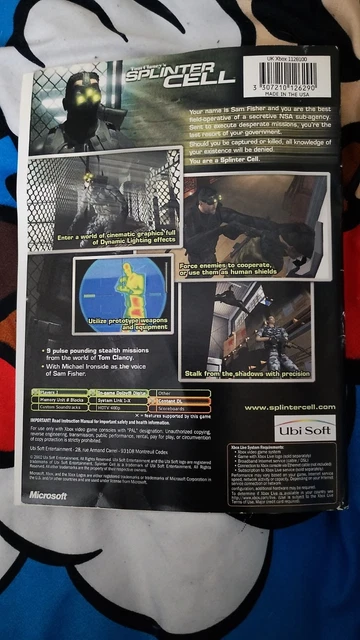 TOM CLANCY'S SPLINTER Cell cover art xbox original $2.58 - PicClick CA