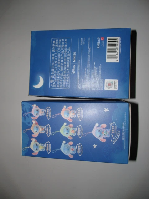 DISNEY X MINISO Labubu Stitch authentic Vinyl Plush Toy Surprise Box ...
