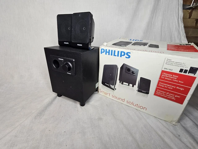 PHILIPS MULTIMEDIA SPEAKERS Spa 1302 , PC Speakers £17.99 - PicClick UK