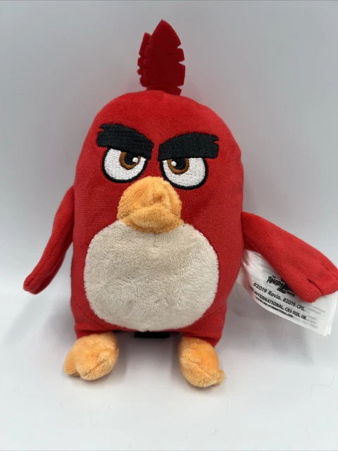 ANGRY BIRDS 2 Movie Red Bird Soft Plush Teddy Toy 2019 Rovio Felt Plume ...