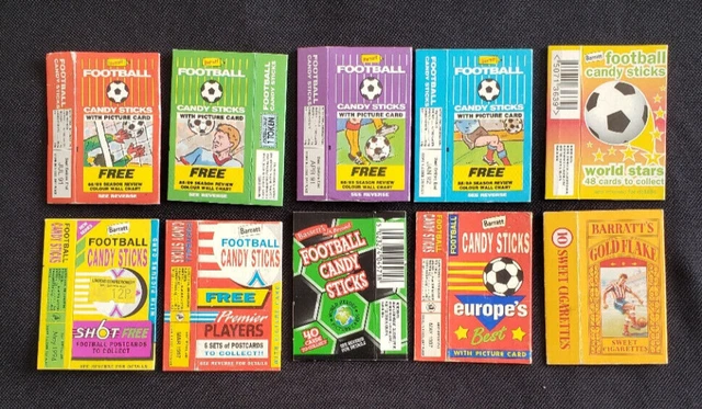 BARRATT - FOOTBALL Candy Sticks Packets - Collection of 10 £3.89 ...