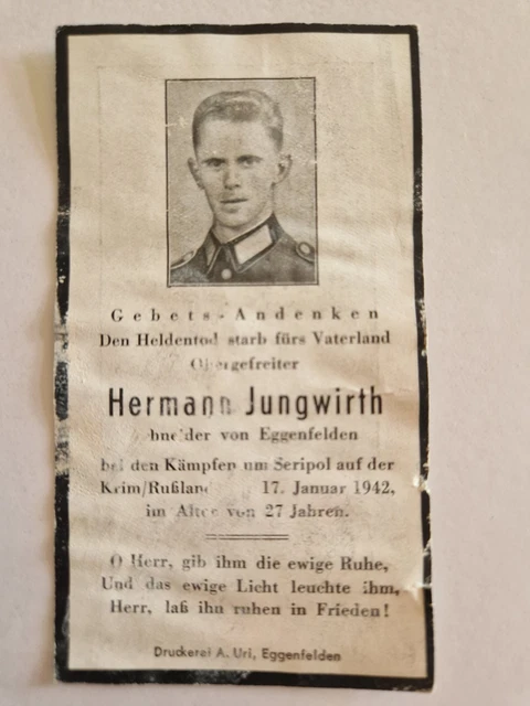 WW2 GERMAN DEATH Card £3.28 - PicClick UK