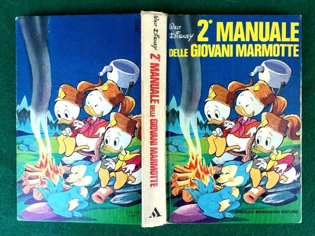 WALT DISNEY WRITTEN In Italian 2 Manuale Delle Giovani Marmotte 1978 H ...