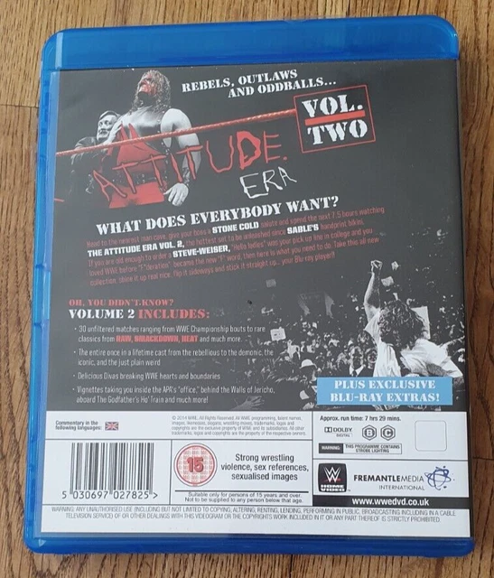WWE WRESTLING ATTITUDE Era vol.2, Blu-ray, 2 disc set EUR 29,73 - PicClick IT