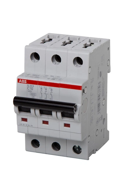 INTERRUPTEUR ABB S203-C10 LS C10/6kA fusible automatique interrupteur de protection de ligne 10A ...