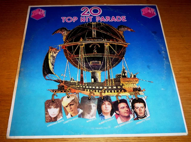 20 TOP HIT PARADE Berté Radius Tozzi Celentano LP Derby 1978 made in ...