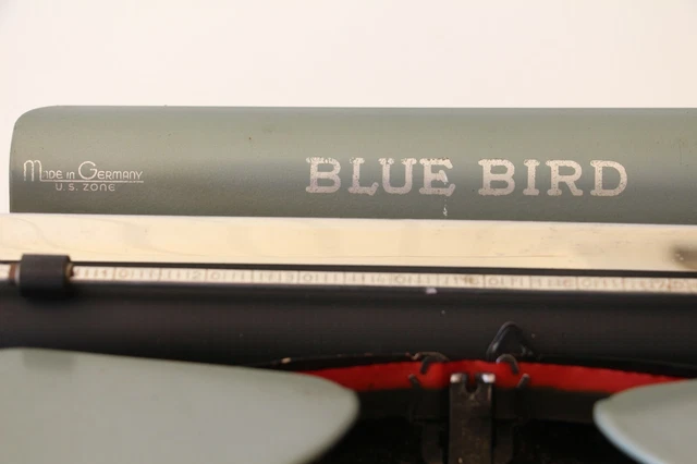 BLUE BIRD TYPEWRITER - Made in Germany - Compact Portable - Metal ...