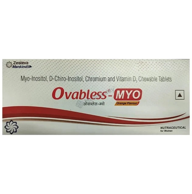 OVABLESS-MYO CHEWABLE ORANGE Tablet strip of 10 tablets £14.32 ...