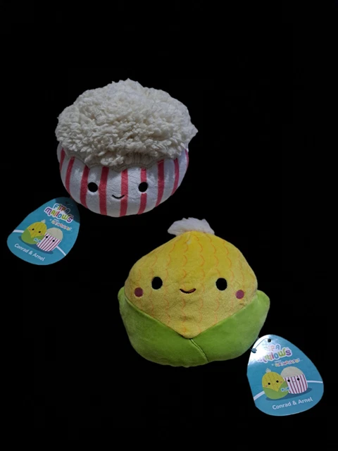 SQUISHMALLOW FLIPA MALLOWS Conrad & Arnel Soft Plush - Popcorn / Corn £ ...