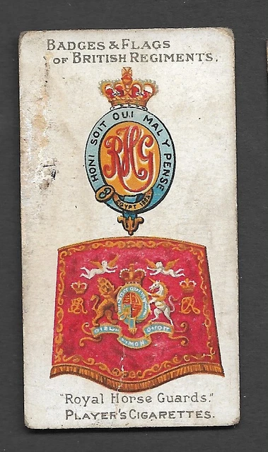 PLAYERS '' BADGES AND FLAGS OF BRITISH REGIMENTS 1905 VG SET [ BROWN ...