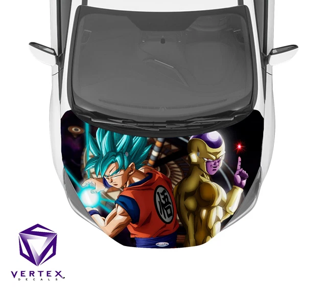 GOKU SS4 DRAGON Ball Z Anime Hood Wrap Weatherproof Vinyl Decal 50" X ...