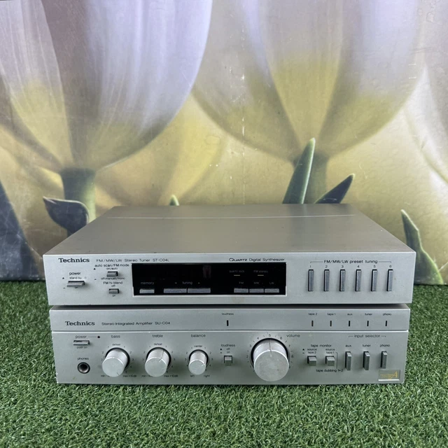 VINTAGE TECHNICS SU-C04 Vintage Mini Integrated Hifi Amplifier & ST-C04L Tuner £99.99 - PicClick UK