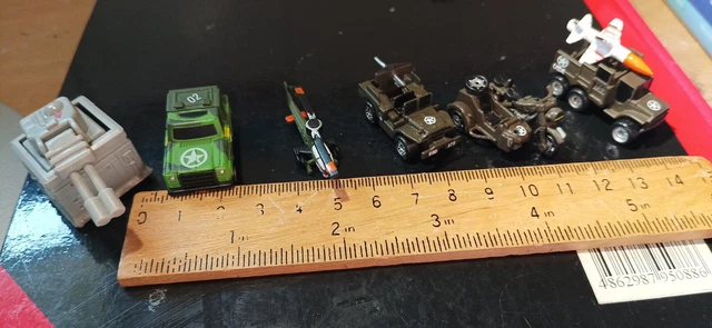 MICRO MACHINE ARMY,M-37 ,Missile Truck ,BMW R75, Bronco & AH-1 Cobra ...