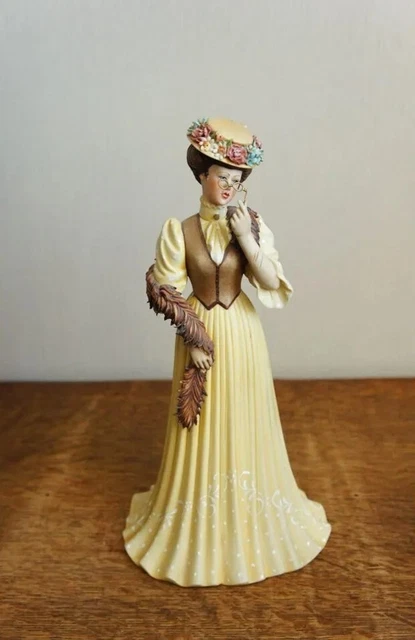 IPA LIMITED FIGURINE SculptureEdition Lady Yellow Dress Handmade ...