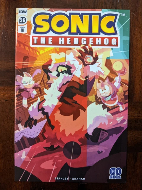 IDW SONIC THE Hedgehog Comic #36 RI 1:10 Retailer Incentive Nathalie ...