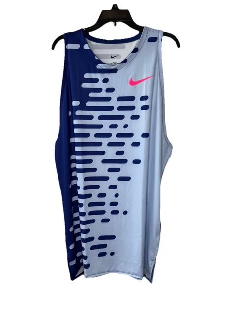 NIKE PRO ELITE Track Field Singlet Made In USA Rare DR4852-455 Size 2XL ...