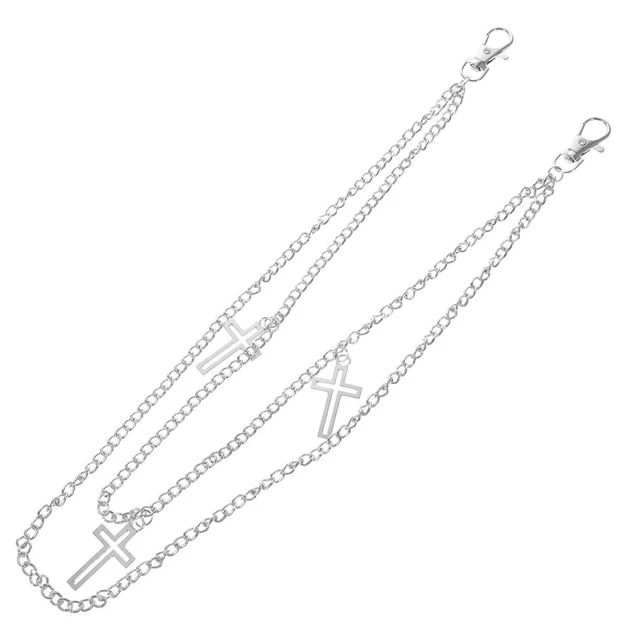 TASSEL CHAIN BODY Chains Silver for Men Gothic Waist Wallet Necklace £3 ...