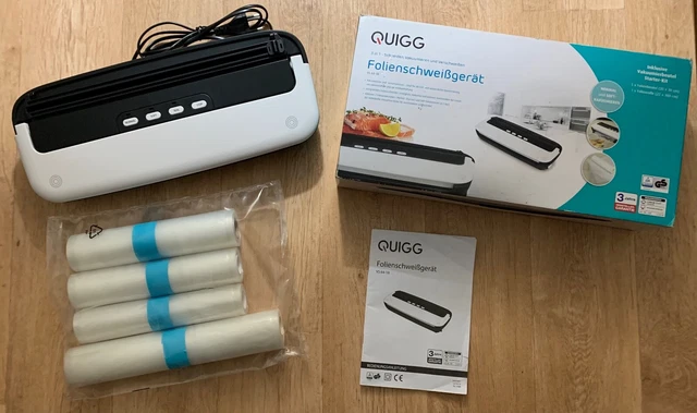 QUIGG FOLIENSCHWEISSGERÄT + Vacuumisierer und Folienrollen VS 64-18 EUR ...