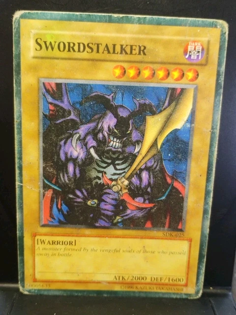 CARTE YU GI Oh ! 1996 - Première Édition Swordstalker SDK-025 EUR 2,00 - PicClick FR
