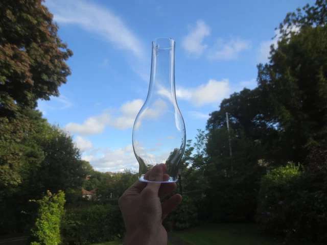 RARE HINKS EMBOSSED Glass Oval Bulge Duplex Oil Lamp Chimney £89.10 ...