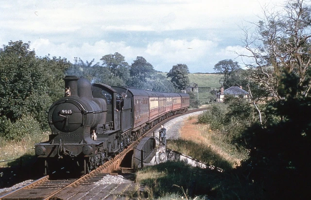 COLOUR RAIL SLIDE, BRW1845, GWR 9000 Class, 9005, Oswestry £1.25 ...