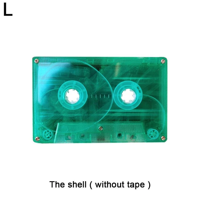 TRANSPARENT GREEN COLOR Transparent Cassettes Tape Shell Blank Tape ...
