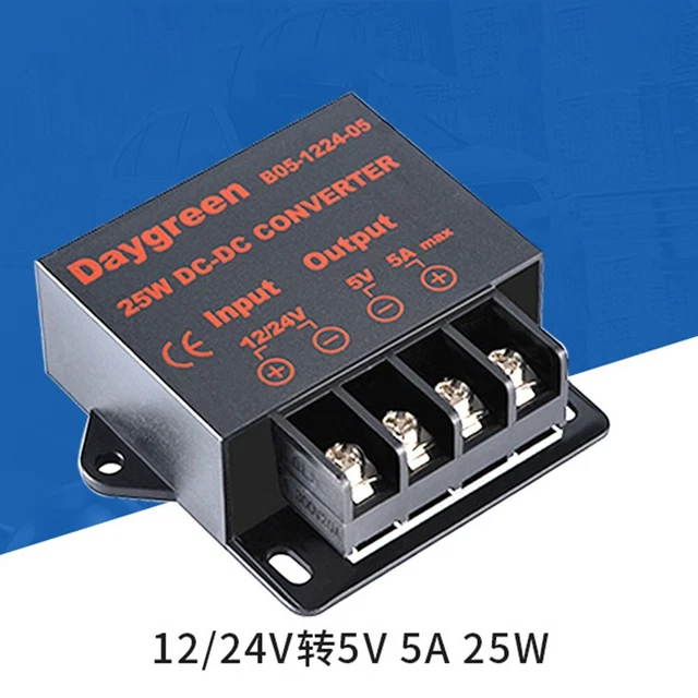 R GULATEUR DE TENSION compact et fiable DC 12V 24V DC 5V 5A 25W pour DEL EUR 17,15 - PicClick IT