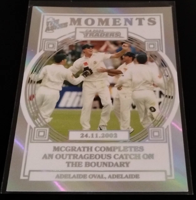 2025-26 CRICKET AUSTRALIA CARD -[SILVER THE ASHES MOMENTS]- AMS10 Glenn ...