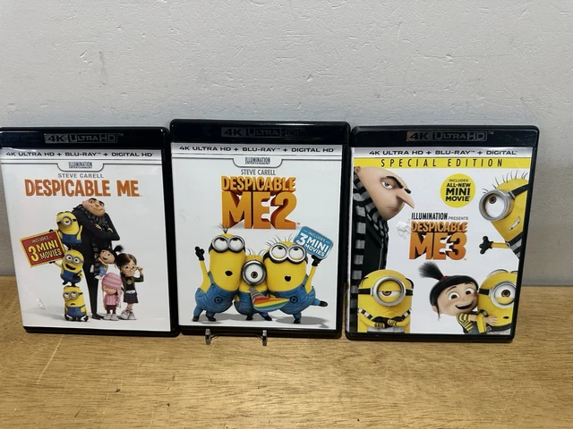 DESPICABLE ME 3-MOVIE Collection 4K Blu-ray 1 2 3 £22.15 - PicClick UK