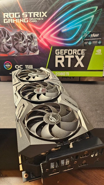 SCHEDA VIDEO ASUS ROG STRIX RTX 2080TI O11G 11GB GDDR6 - PERFETTA EUR ...