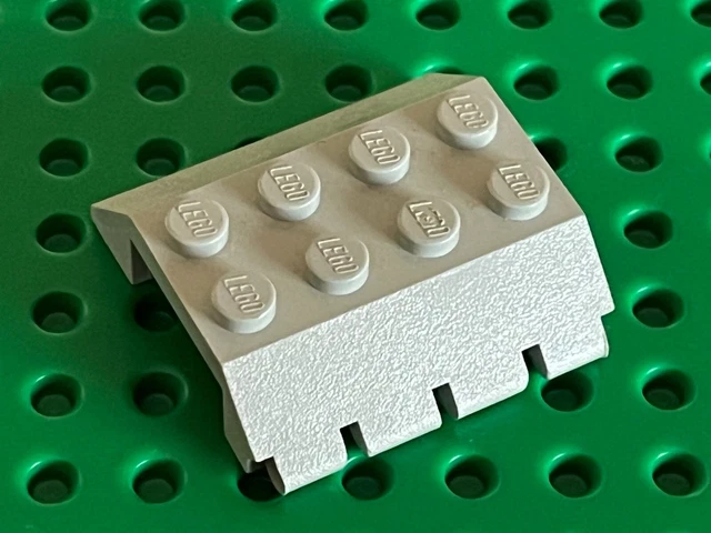 LEGO LIGHT GRAY Slope 45 4x4 Double Hinge Ref 4857 / Set 5935 6544 7140 ...