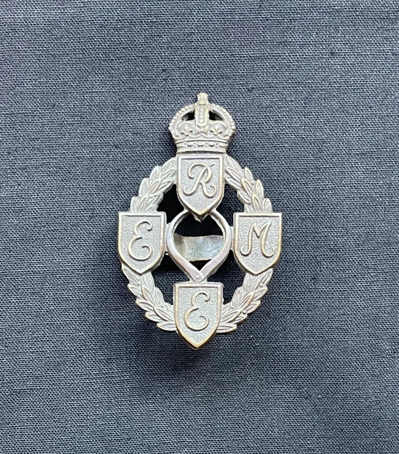 WW2 REME OFFICERS Bronze Original Cap Badge £22.00 - PicClick UK