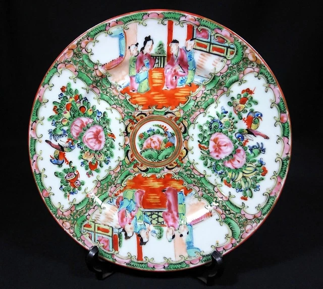 ANTIQUE CHINESE PORCELAIN Famille Rose Plate c1900 £47.49 - PicClick UK