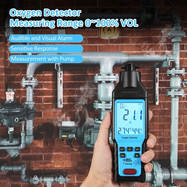 SMART SENSOR OXYGEN Gas Detector Handheld Digital O2 Tester 2T1T $191. ...