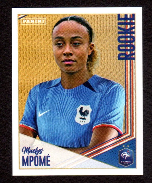 STICKER PANINI FIERS d'être Bleus France 2023 #55 Maelys MPOMÉ Rookie ...