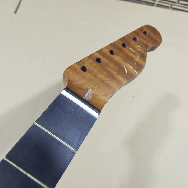 ROASTED FLAME MAPLE Tiger TL electric guitar neck 22 fret rosewood ...