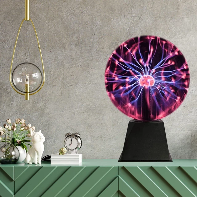 8 INCH PLASMA Ball Lamp Light Touch Activated Sound Glowing £28.49 ...